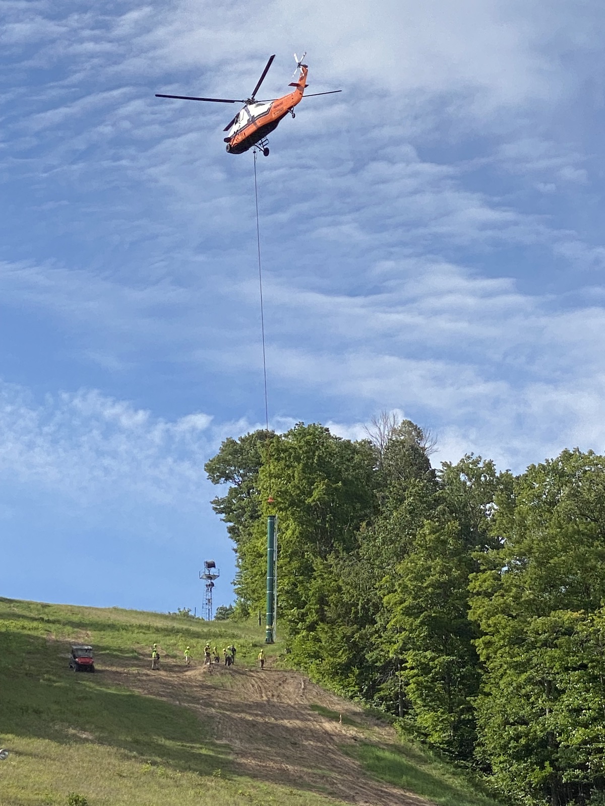 Green Lift Progress - Nub's Nob Ski Area - Northern Michigan